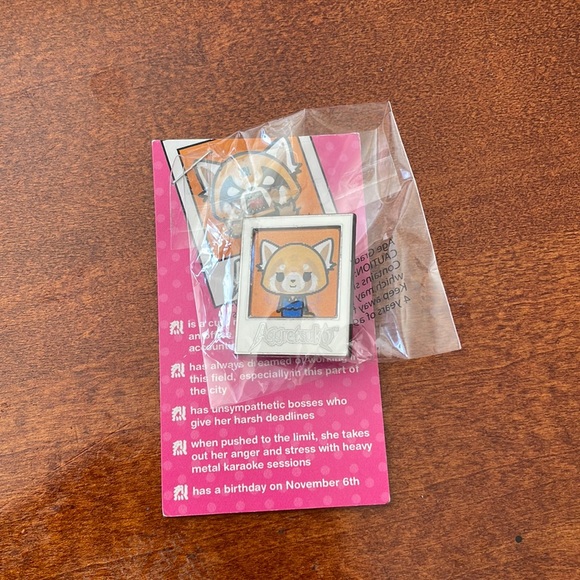 Sanrio | Accessories | Sanrio Aggretsuko Pin | Poshmark